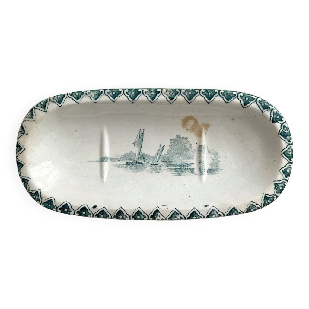 Porte savon ancien en terre de fer Neptune, Jules Vieillard Bordeaux ...