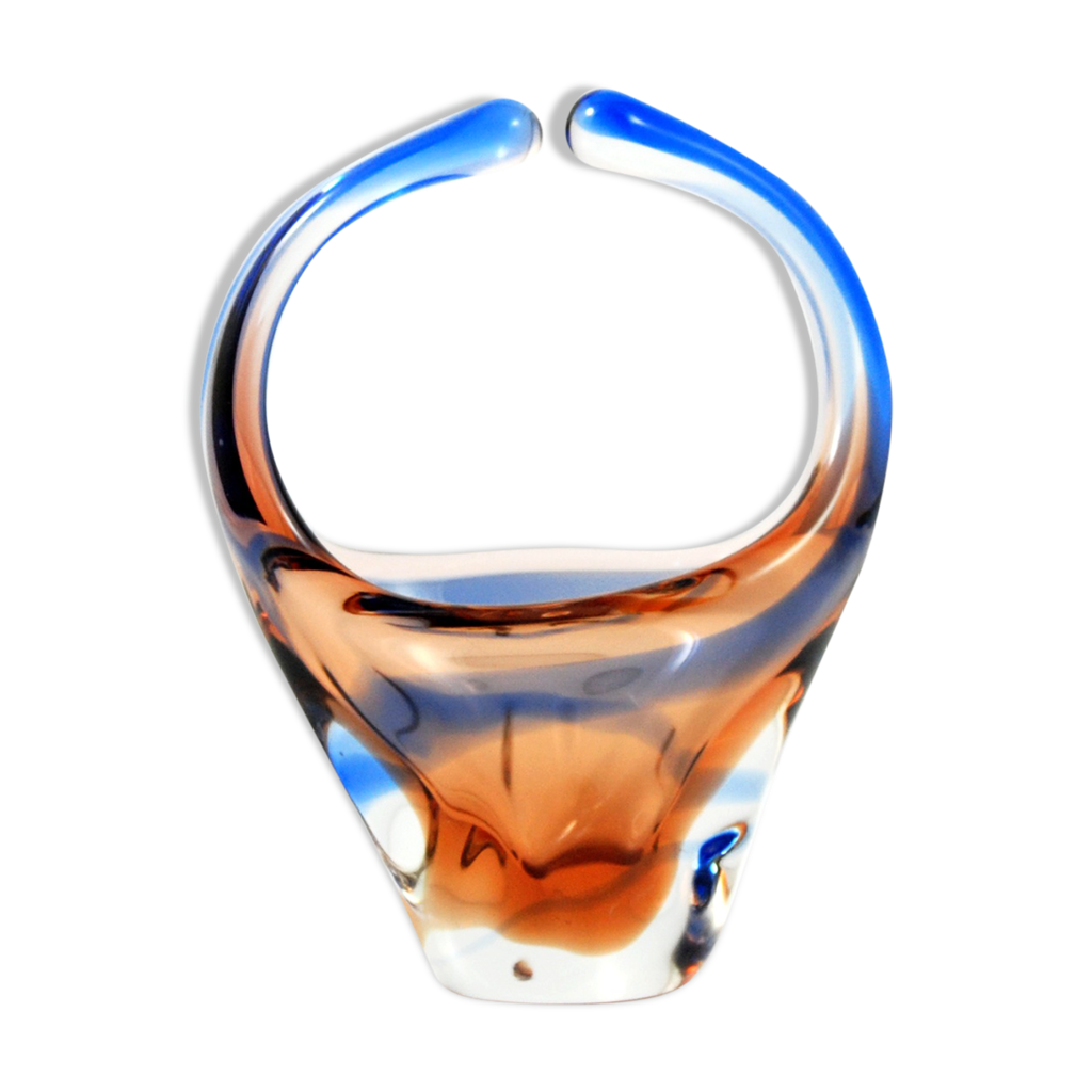 Vase « Niagara » conçu par Karel Zemek Mstisov Moser Sklo années 1960 ...