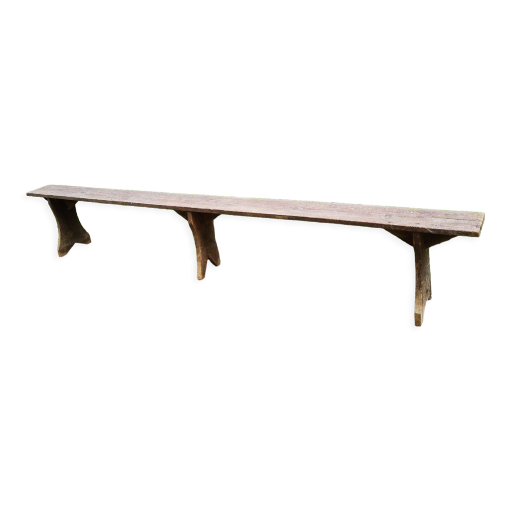 Banc de ferme ancien en bois | Selency