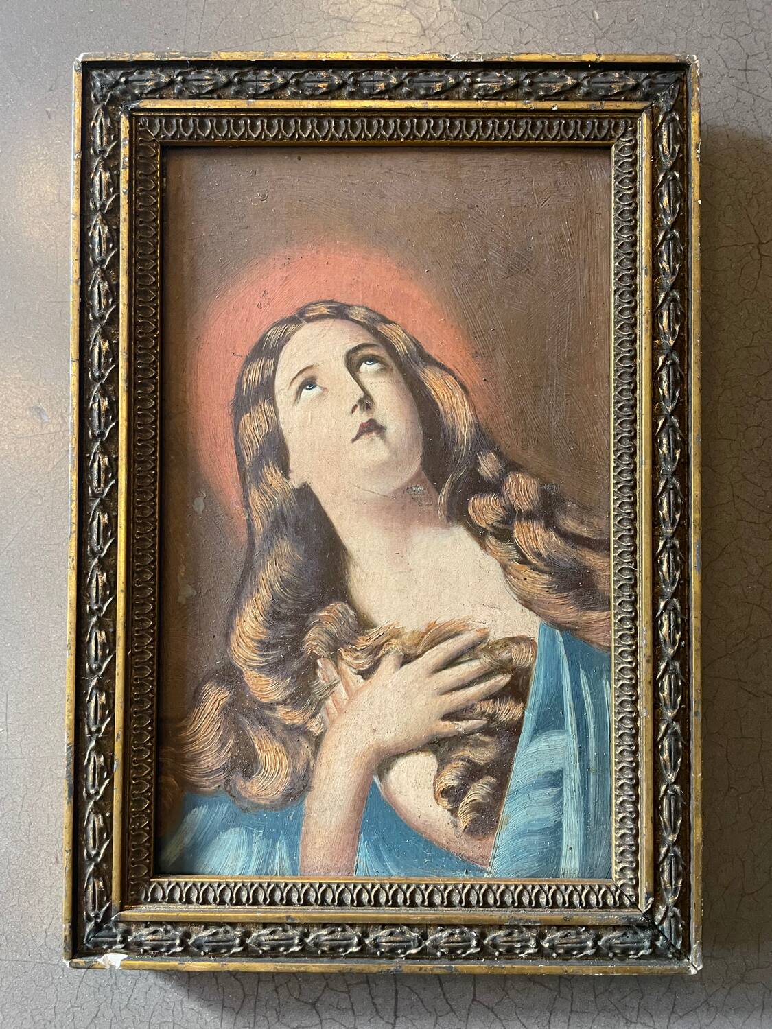 Tableau portrait de Marie Madeleine XIXe | Selency