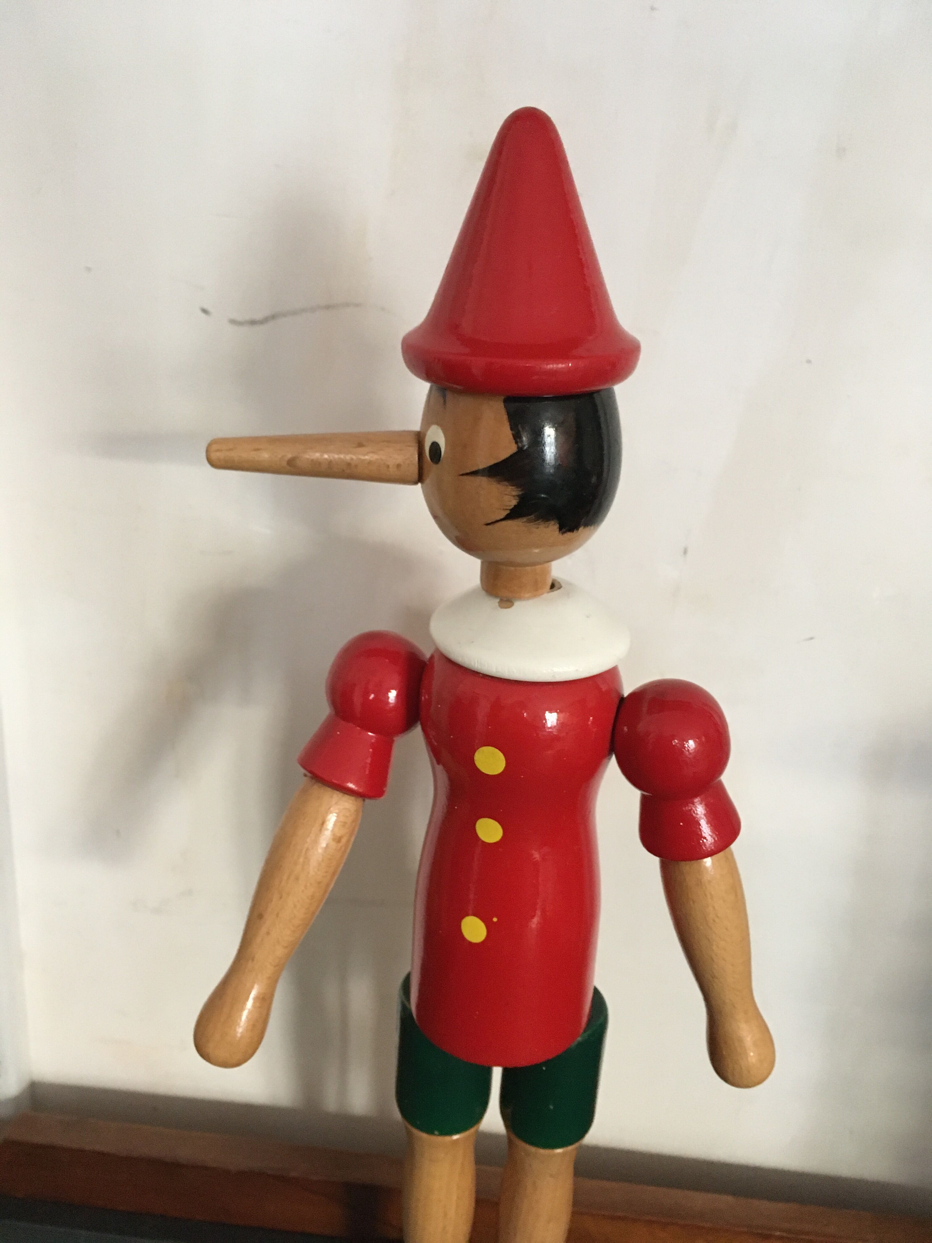 Pinocchio in articulated wood | Selency