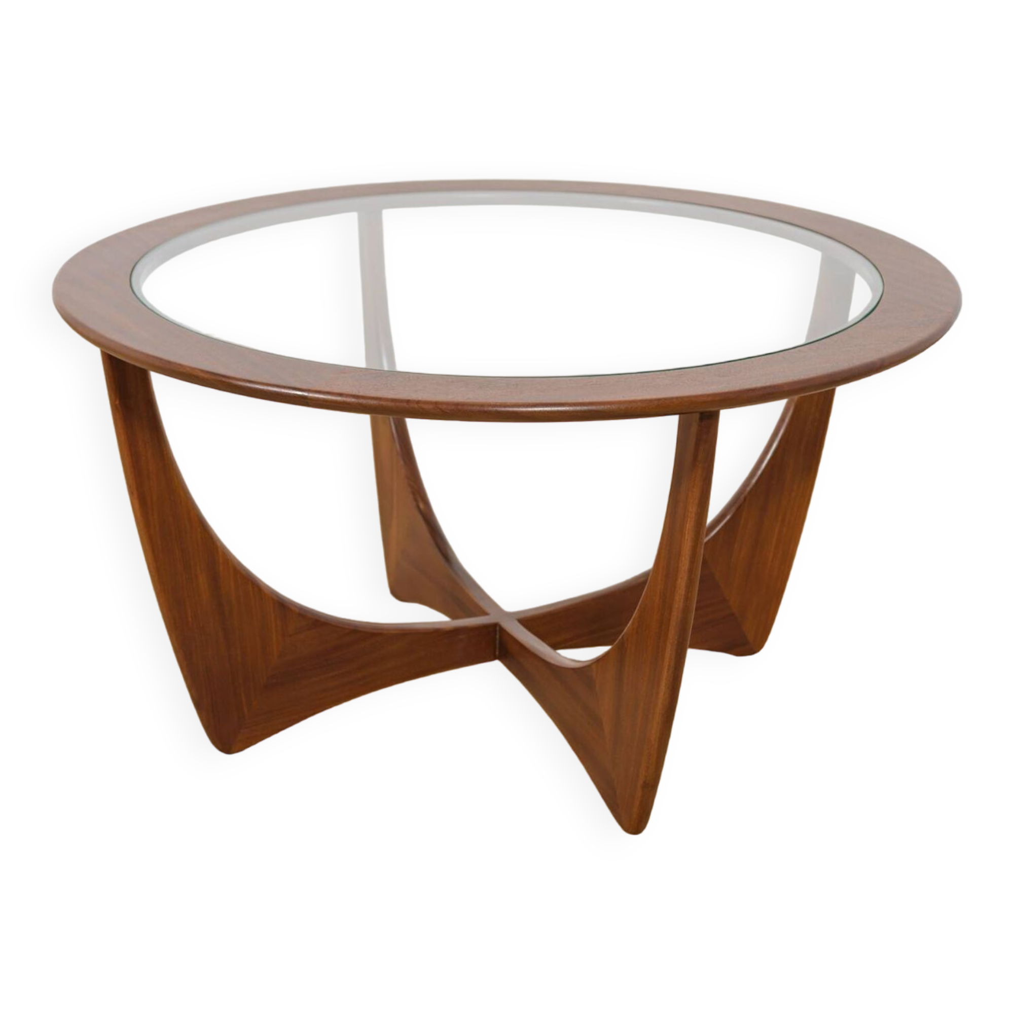 Table Basse Astro Ronde en Teck par Victor Wilkins pour G-Plan, 1960s ...