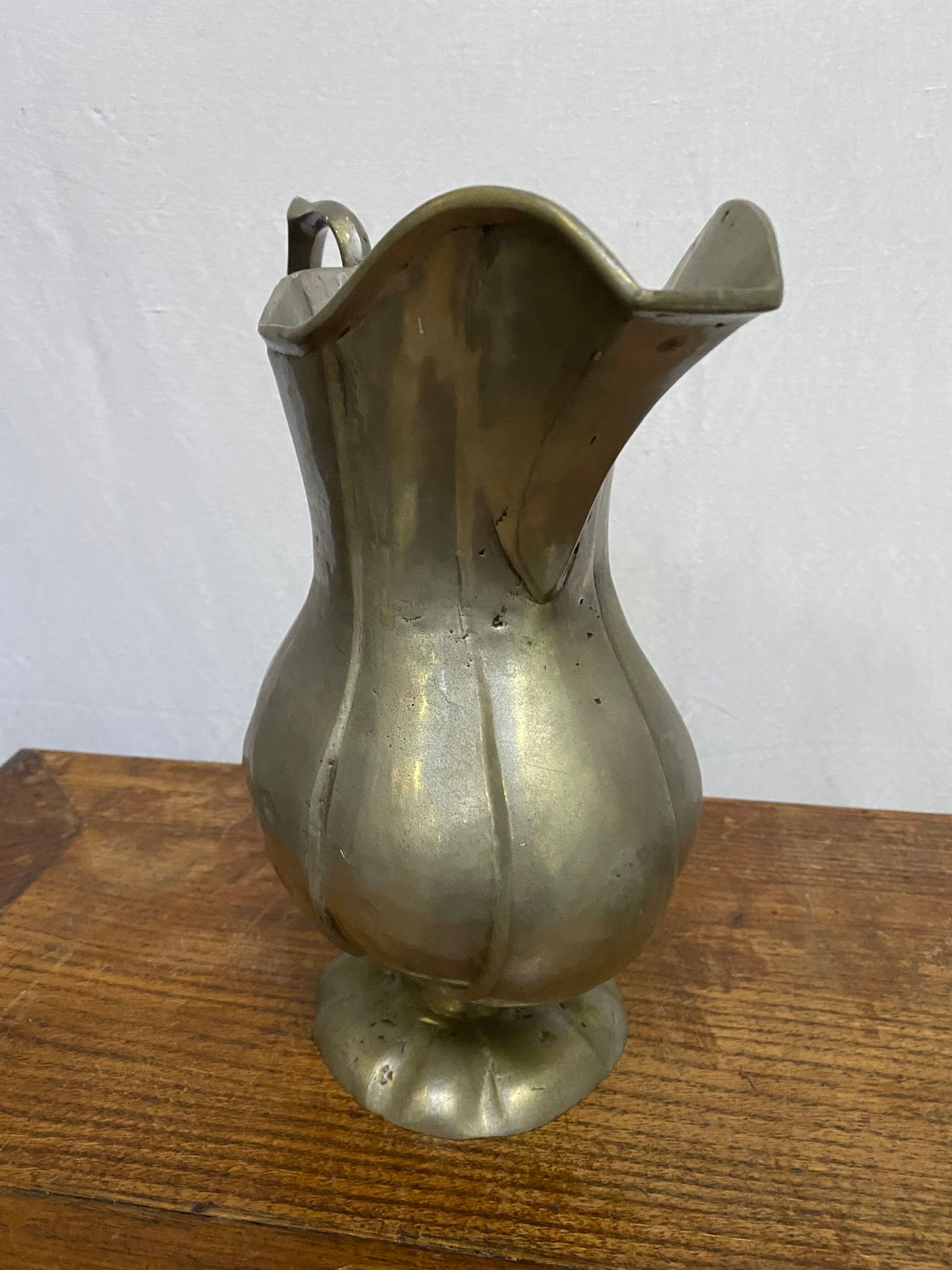 Pichet en étain, tampon Fecit VCM, Portugal | Selency