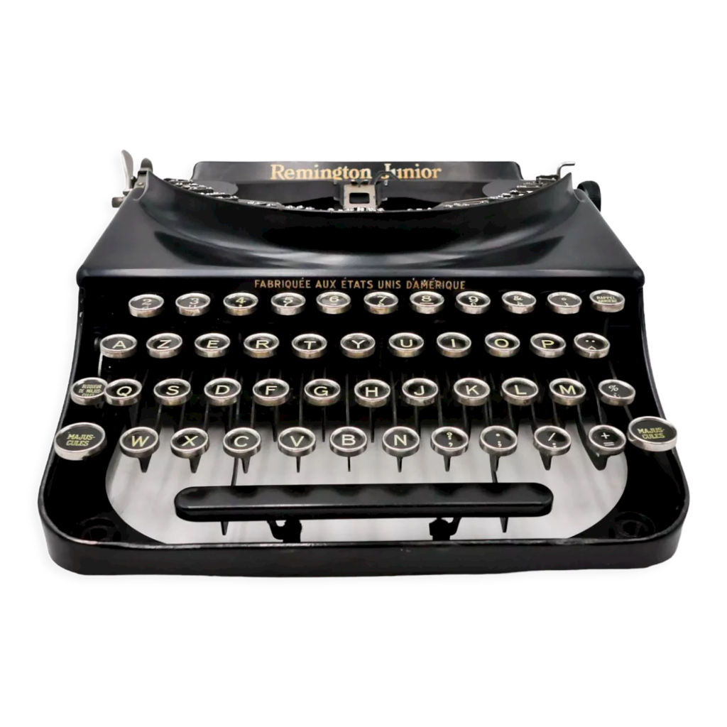 Machine à écrire Remington Junior usa années 1935 révisée ruban neuf ...