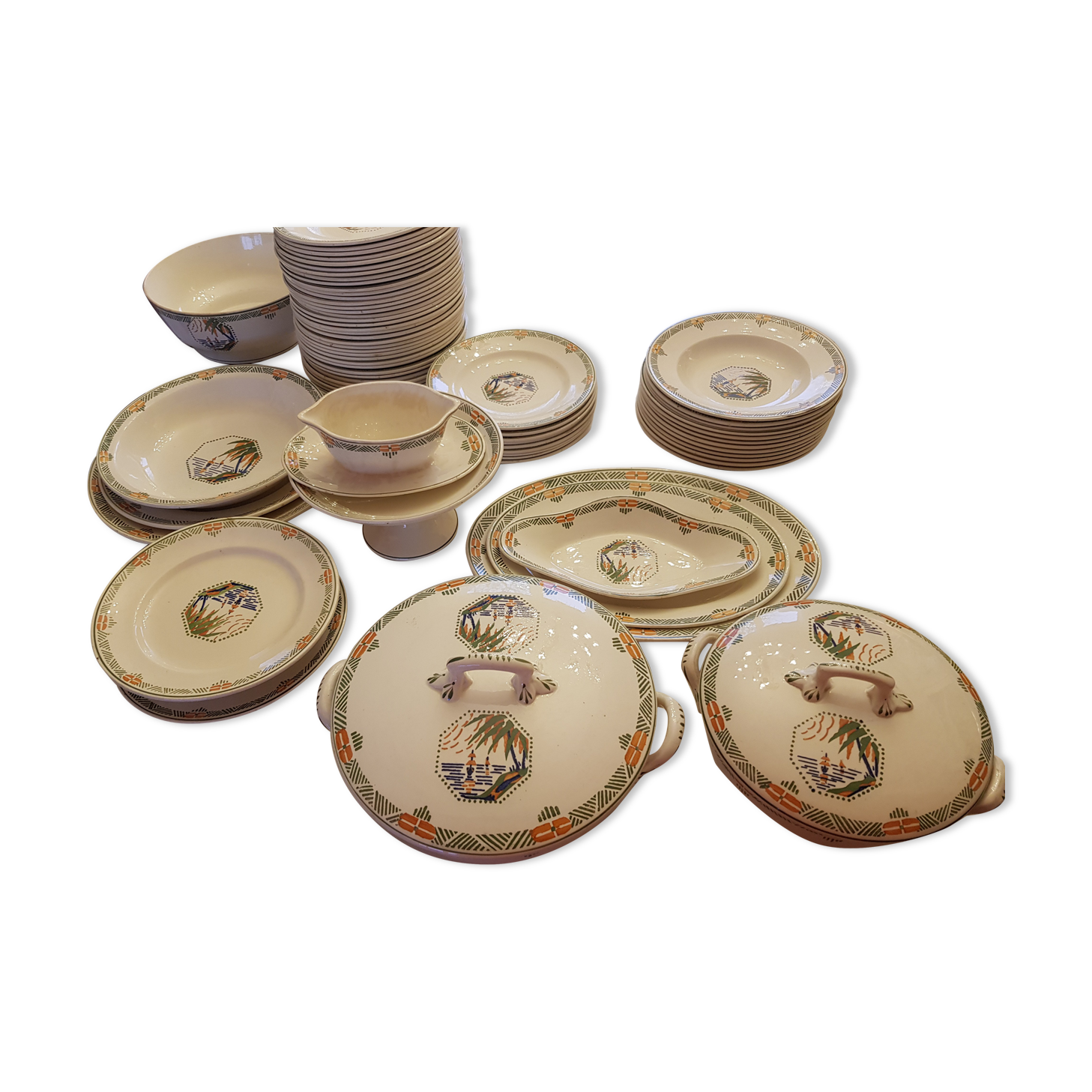 Service de table faience de Longwy | Selency
