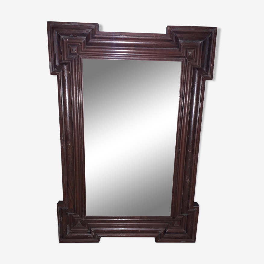 Miroir dans un cadre en bois 53x78cm | Selency Miroir dans un cadre en bois 53x78cm | Selency