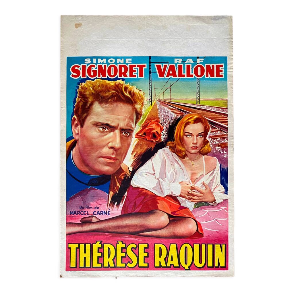 Affiche cinéma originale "Thérèse Raquin" Simone Signoret 37x56cm 1953 ...