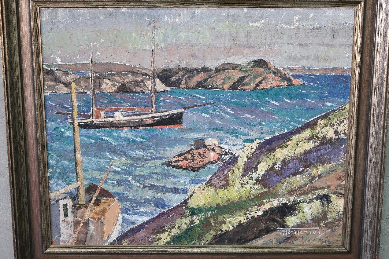 Torsten Torstenson (1901-1974), Swedish Modern Painting, 1950s, Oil on ...