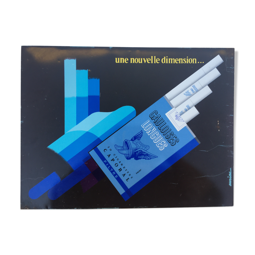Plaque publicitaire Gauloises Longues | Selency