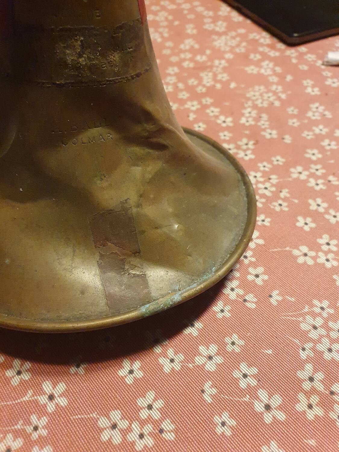 Clairon de conscrit en cuivre trompette militaire de la guerre 1914 18 militaria | Selency