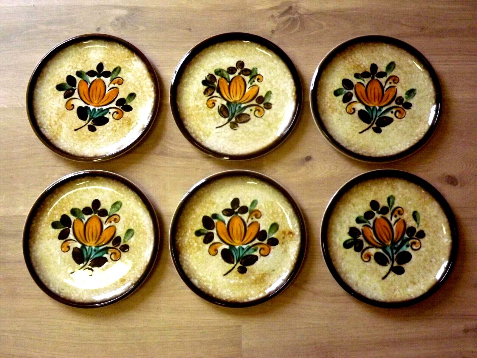 Vintage Boch La Louvière Corfu Collection Set of 6 Side Plates | Selency