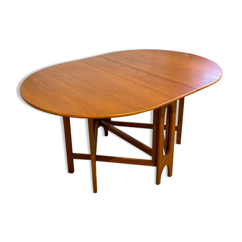 Table scandinave ronde à rabats | Selency