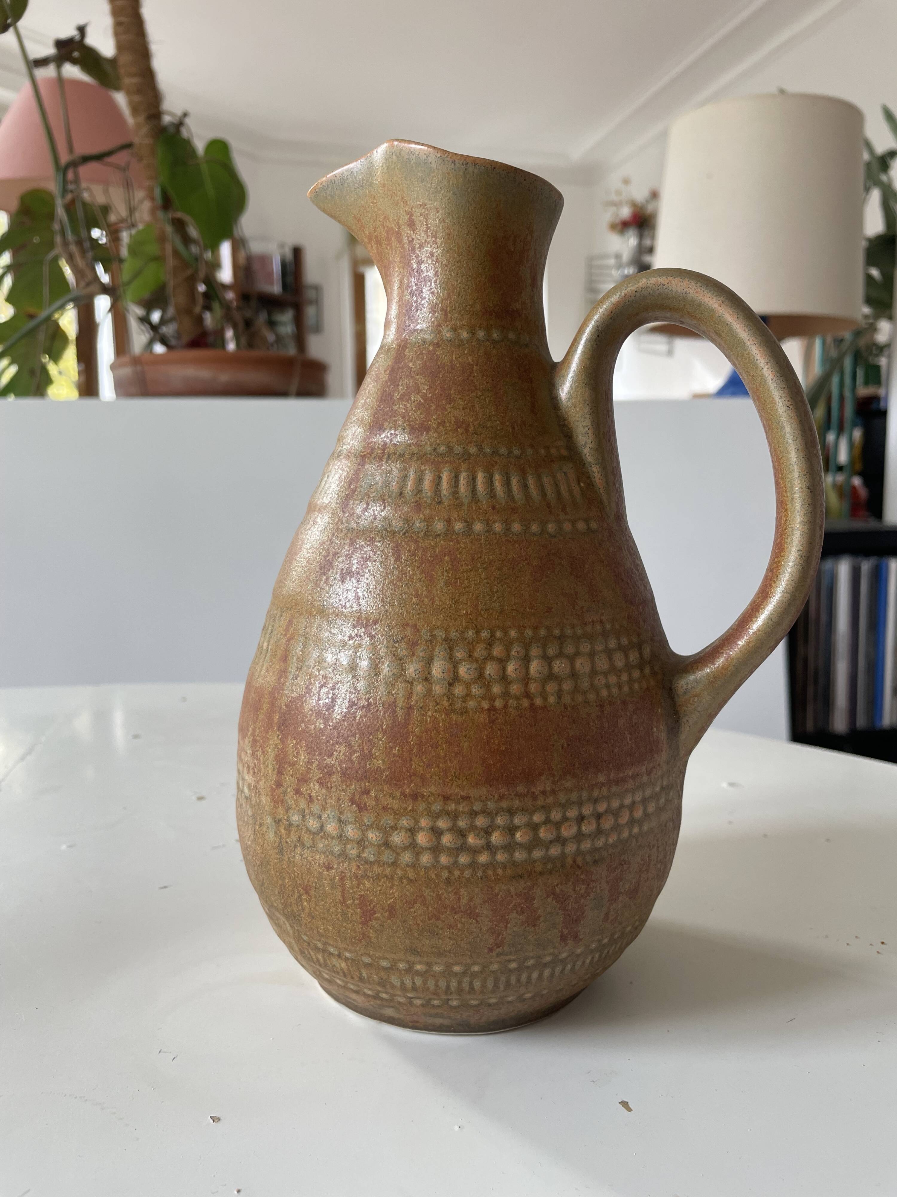 Pichet Digoin Sarreguemines céramique 1950 | Selency