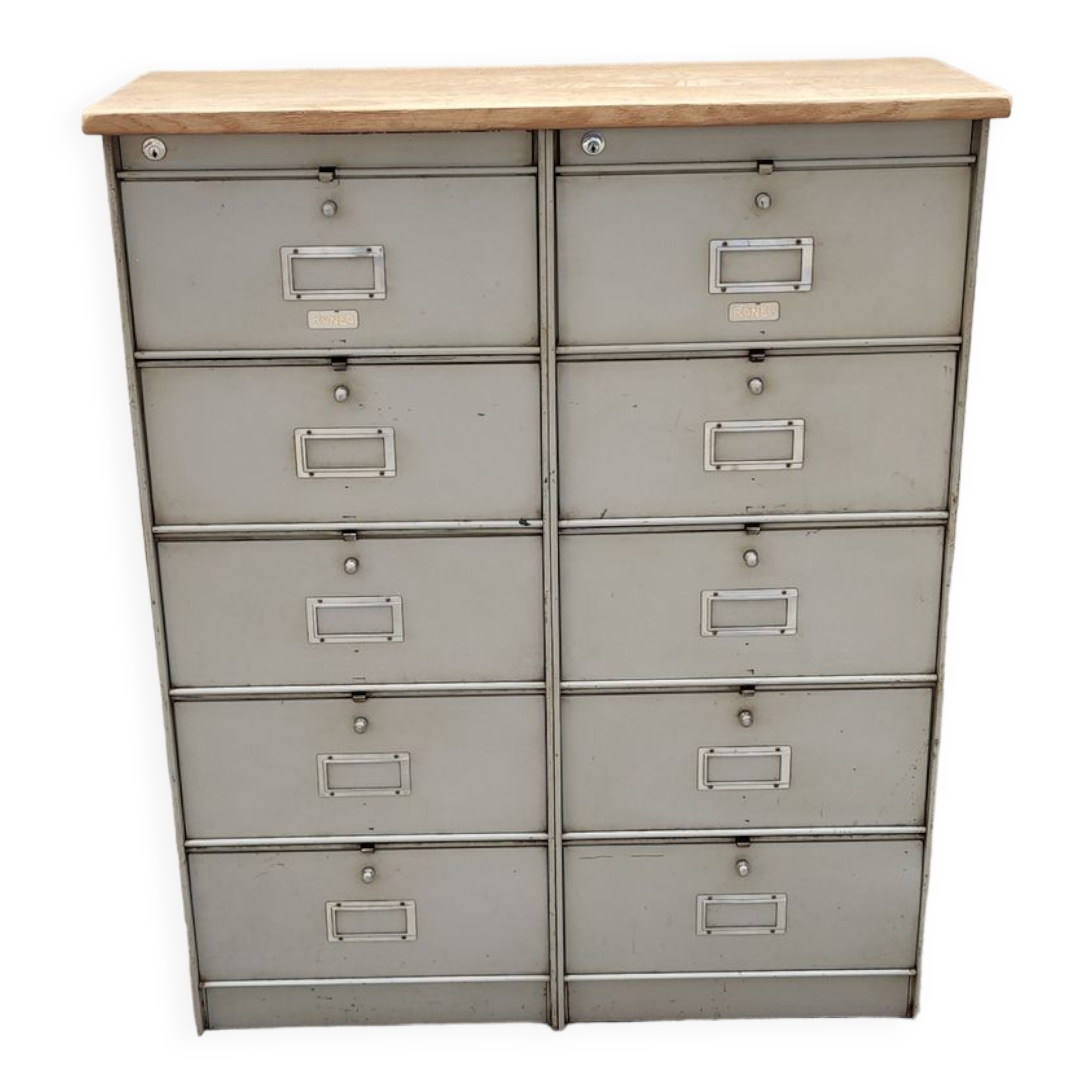 Meuble à dix clapets Ronéo en métal | Selency