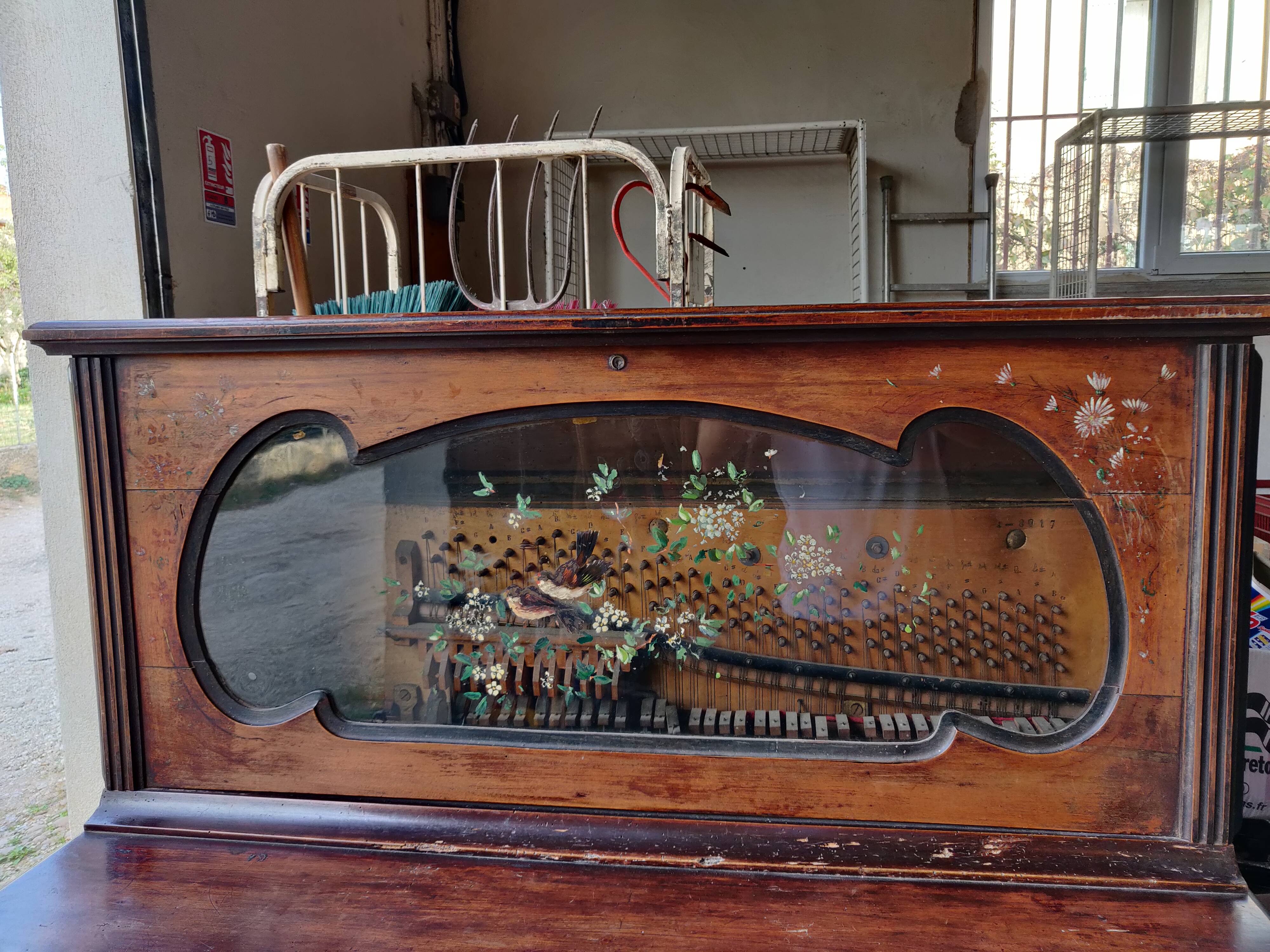 Piano mecanique à cylindre f mancel bois peint époque art nouveau | Selency