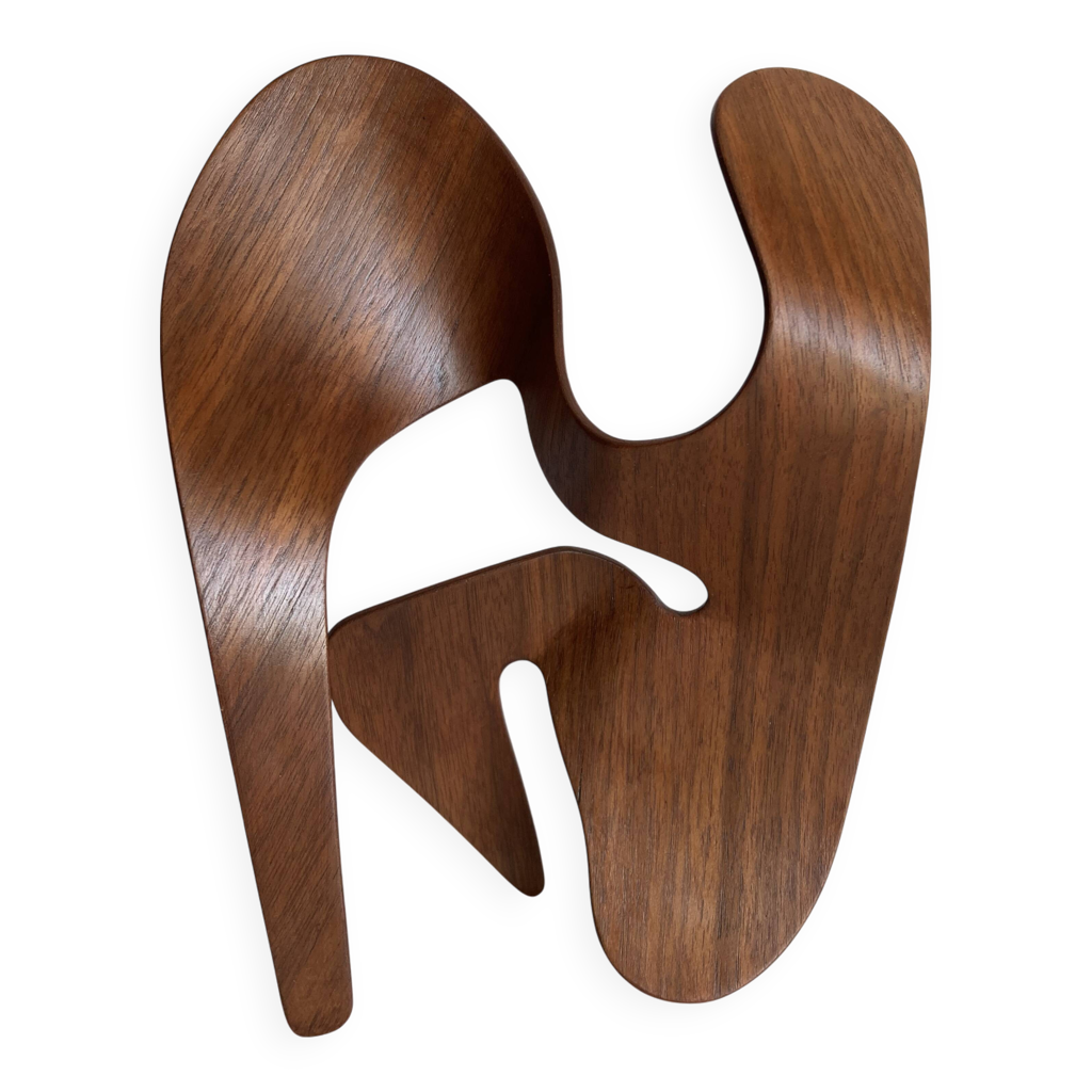 Mrs. Charles Eames_ The shadow does not bend, walnut plywood sculpture ...