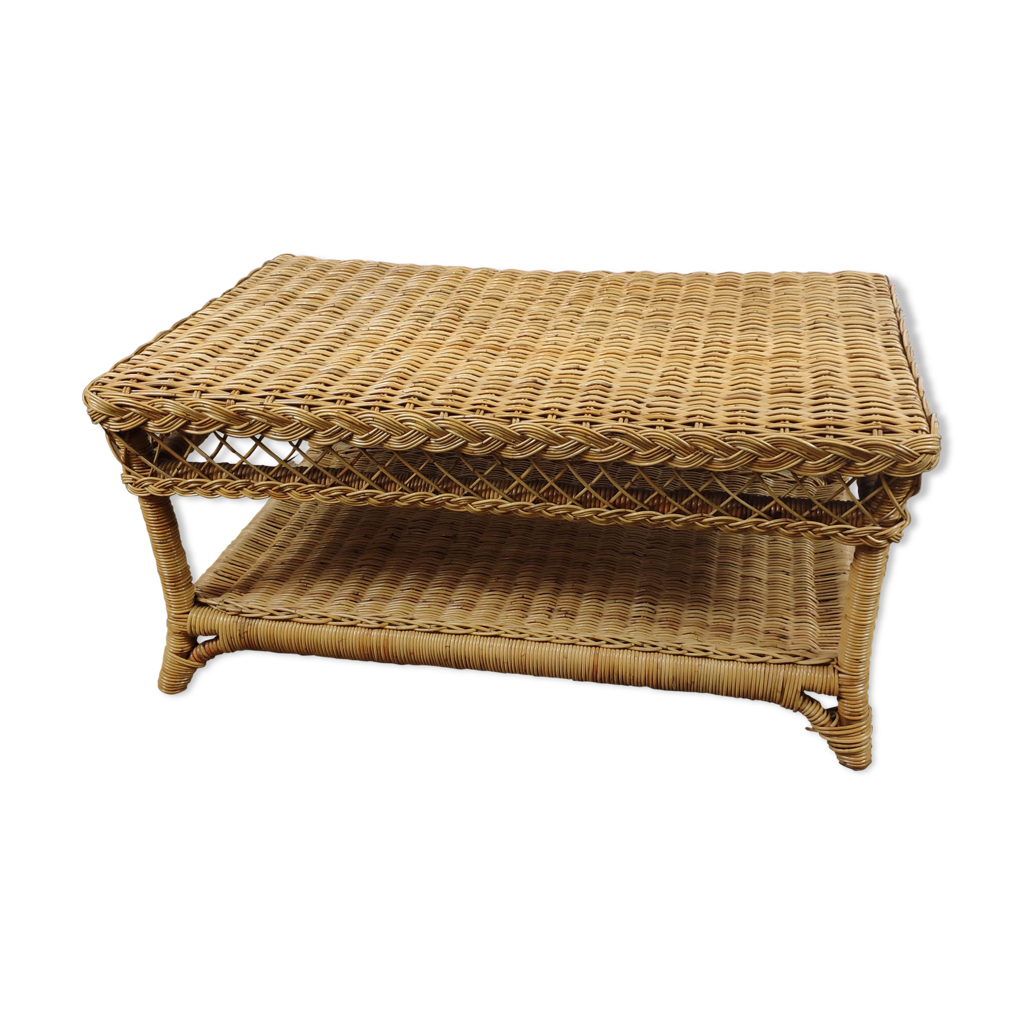 Table basse en osier | Selency