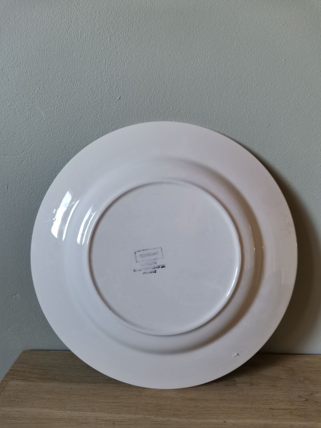 Assiette vintage écossais vichy jaune Sarreguemines Digoin France | Selency