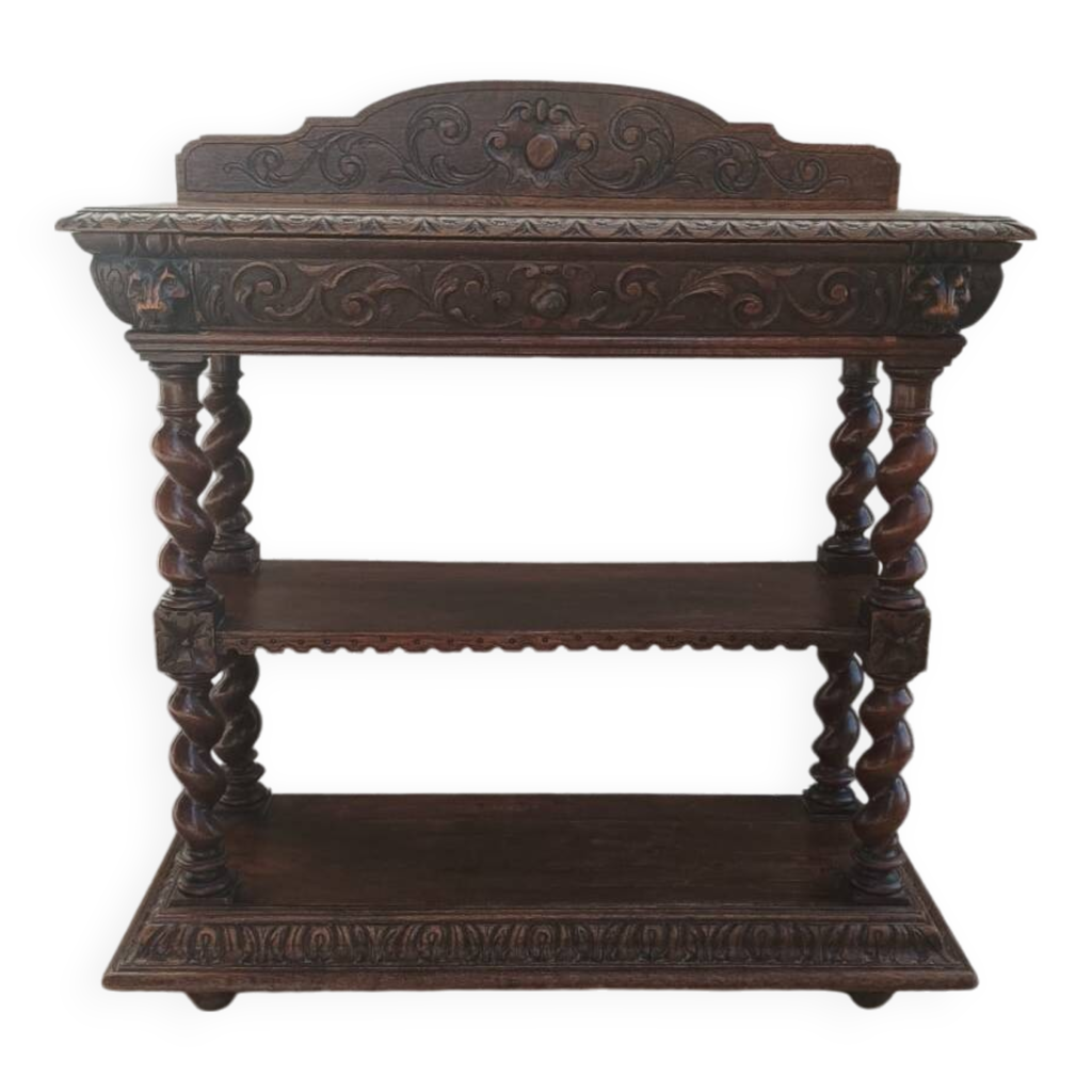 Console Louis XIII en chêne époque 19ème | Selency