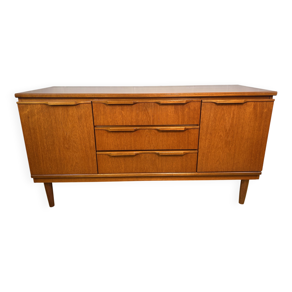 Buffet rétro vintage en teck du milieu du siècle par JS Sakol, 1970 ...