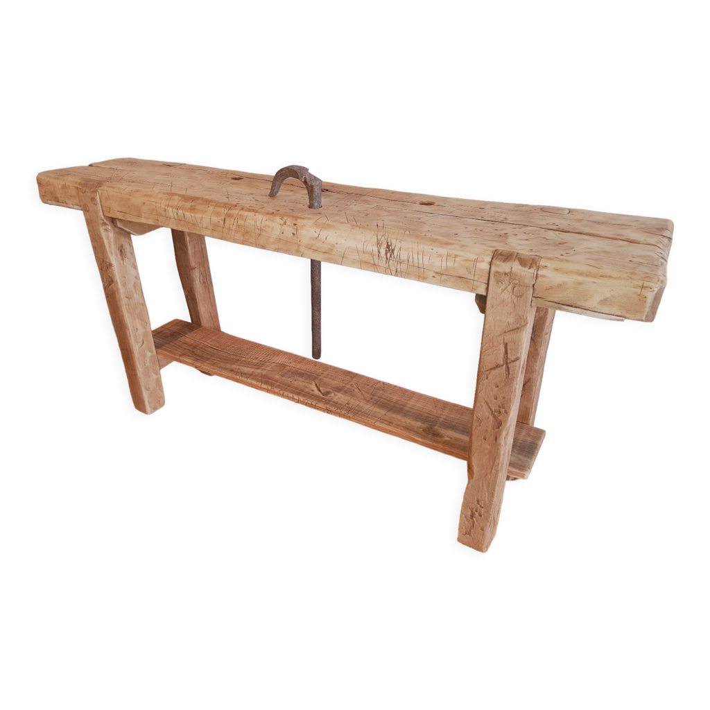 Établi de menuisier ancien en chêne clair | Selency