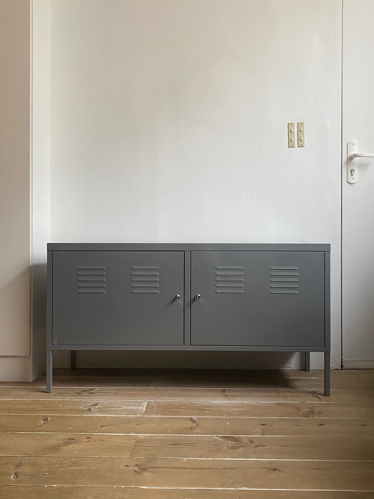 Iconic vintage cabinet Ikea PS gray color | Selency