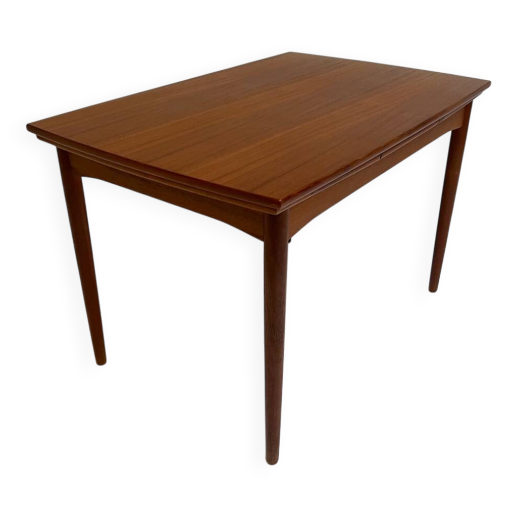 Table extensible danoise en bois massif, années 1970 | Selency