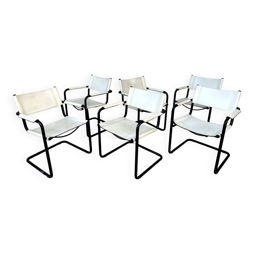 Serie de 6 chaises Mattego Grassi MG5 1970 vintage | Selency