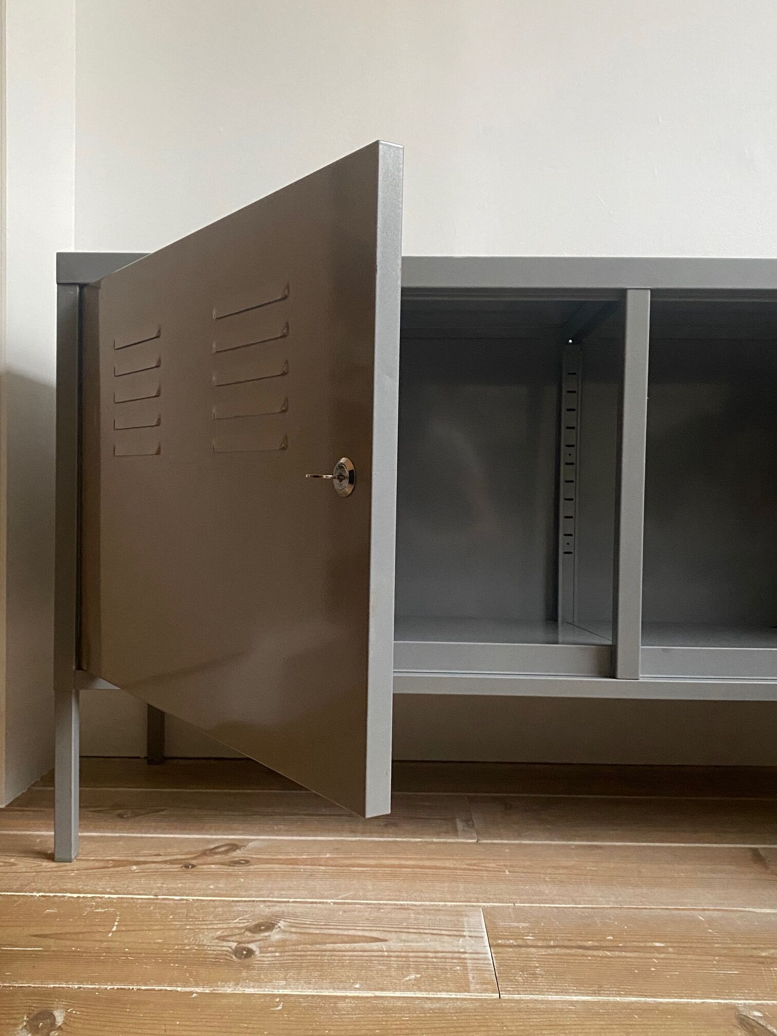 Iconic vintage cabinet Ikea PS gray color | Selency