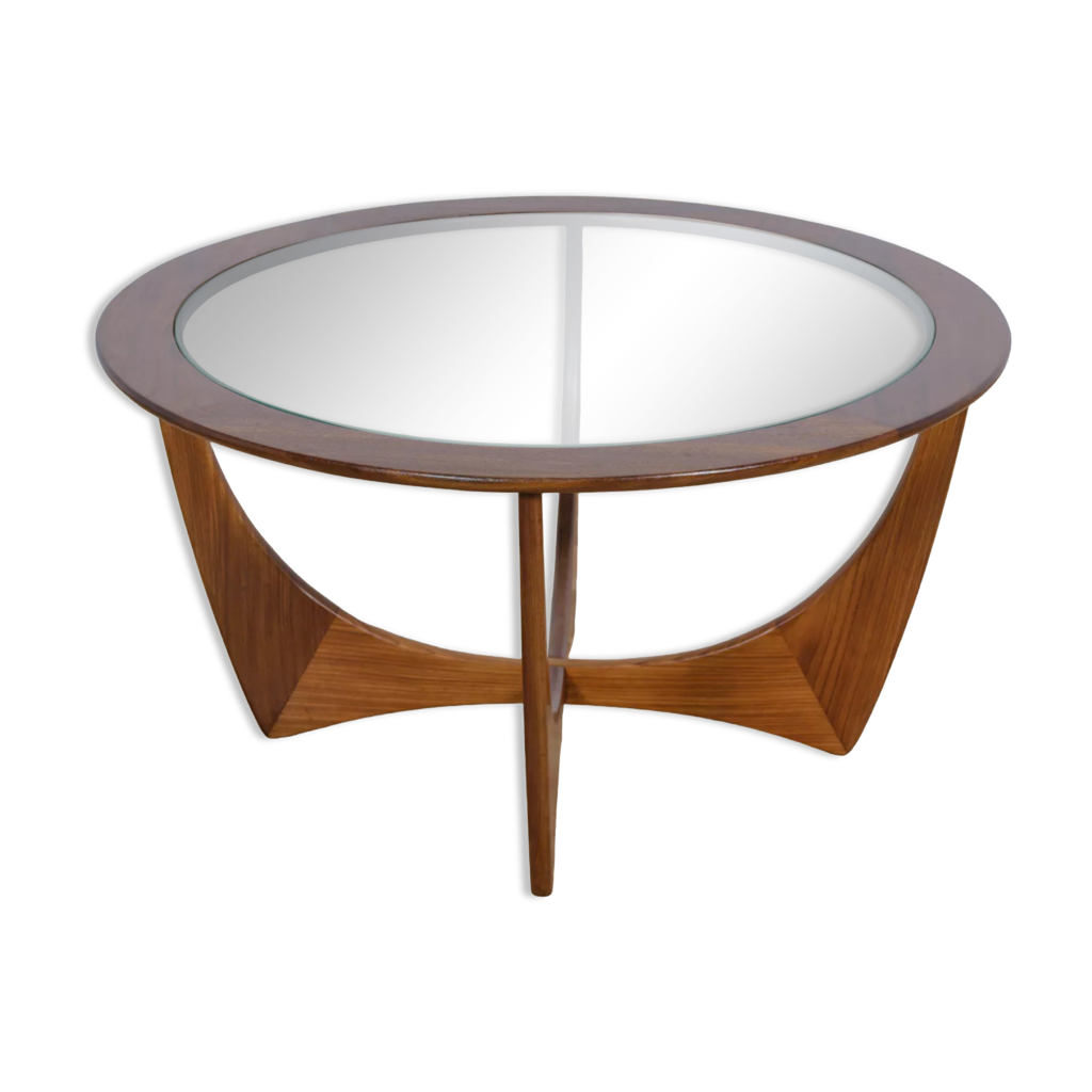 Table basse Astro ronde en teck par Victor Wilkins pour G-Plan, années ...