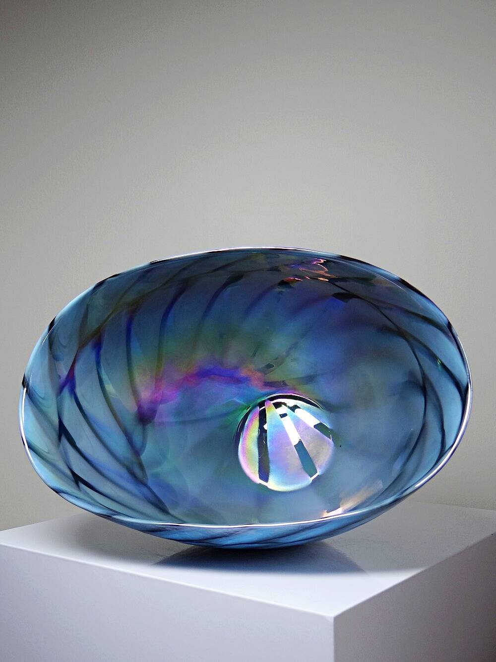 Centre de table, coupe ou grand bol en verre de Murano "Yourmurano ...