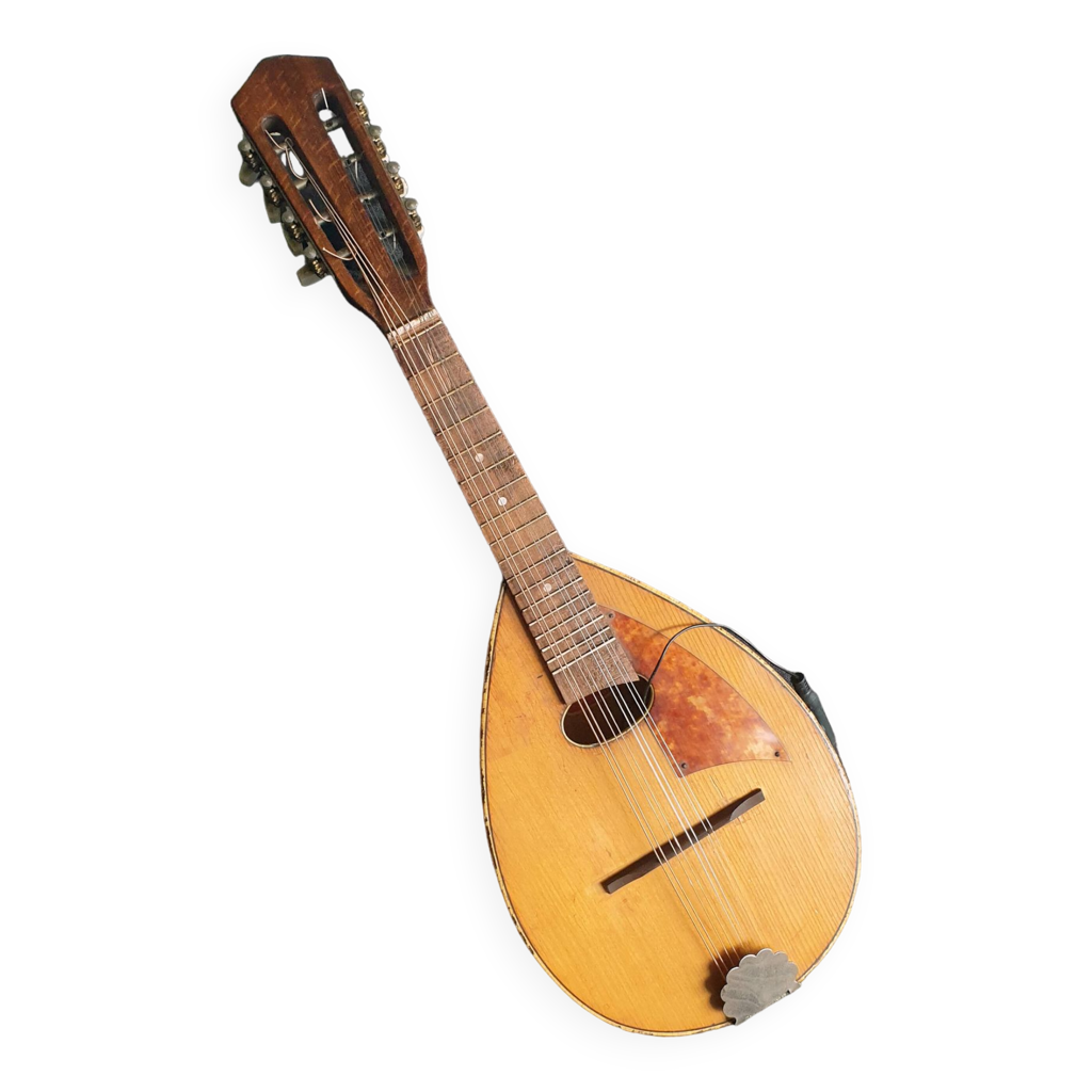 Cremona mandoline ancienne électrifiée à dos plat 1960s | Selency