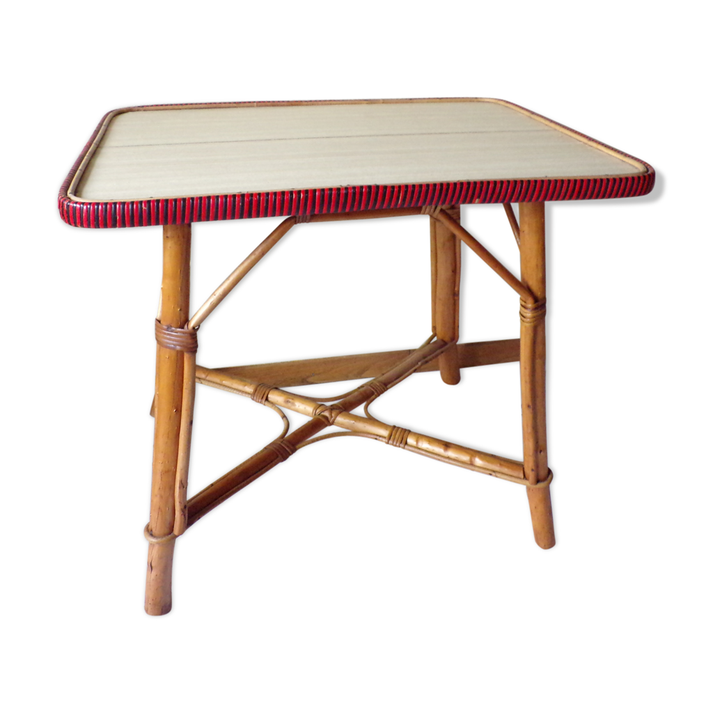 Table d'appoint en rotin | Selency