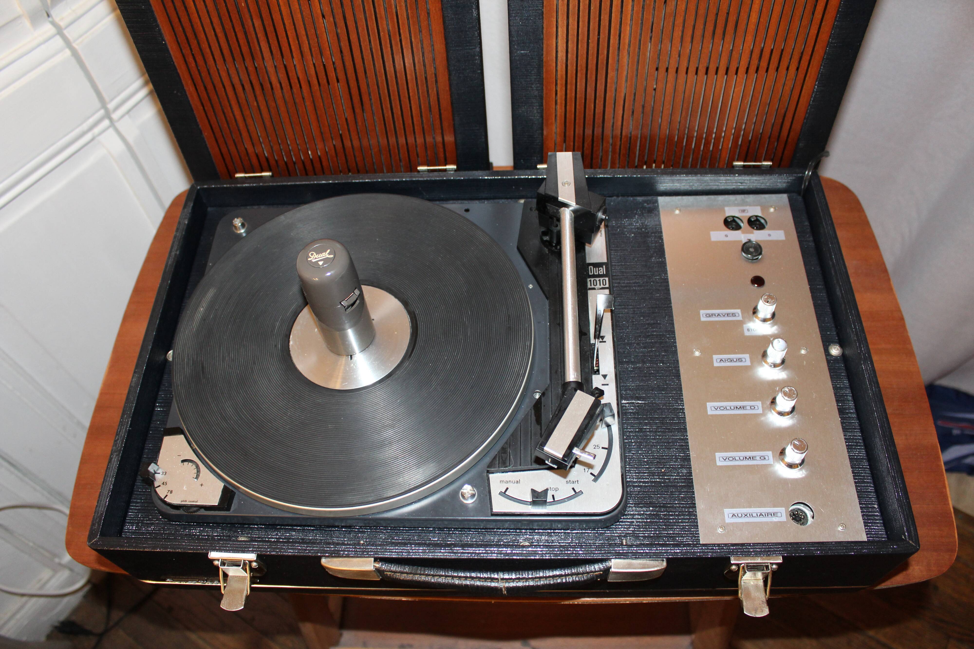 Tourne-disque stéréo hifi vintage France Electronique Dual 1010 superbe ...