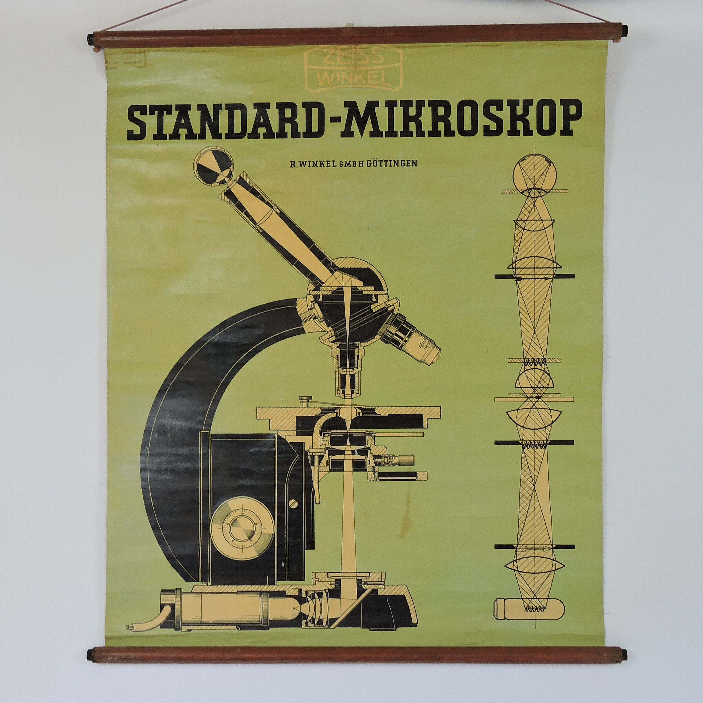 Affiche par Zeiss Winkel Standard-Mikroskope années 1940 | Selency
