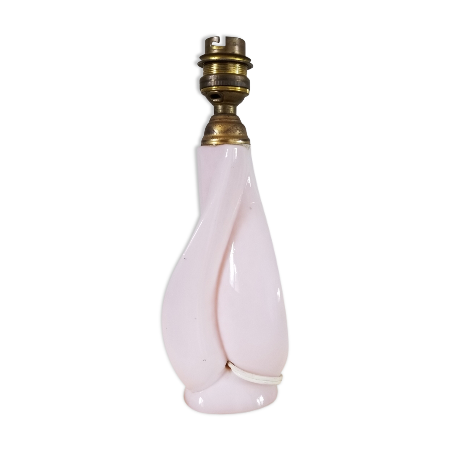 Pierre de lampe rose pâle vintage | Selency