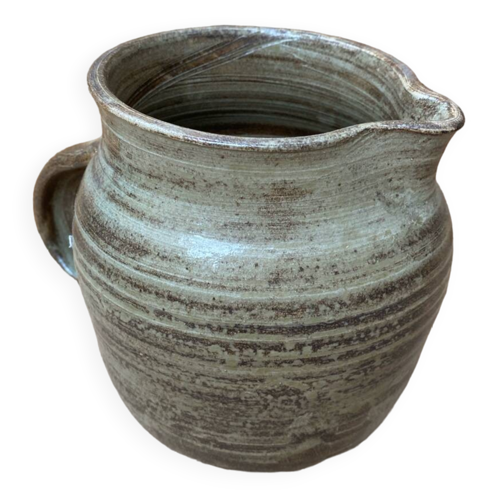 Ancien pichet v. benaix gres marron beige vintage | Selency