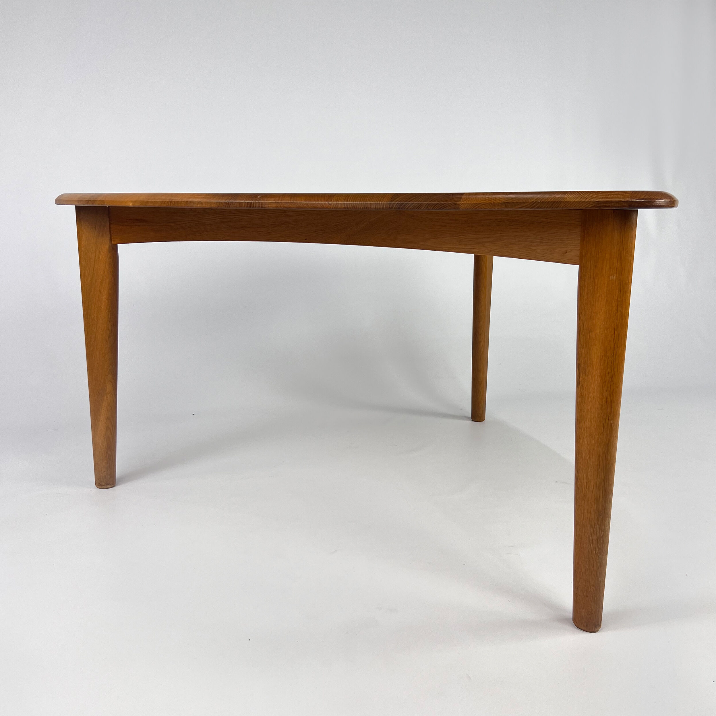 Solid oak triangle shaped dining table from france, designed in the ...