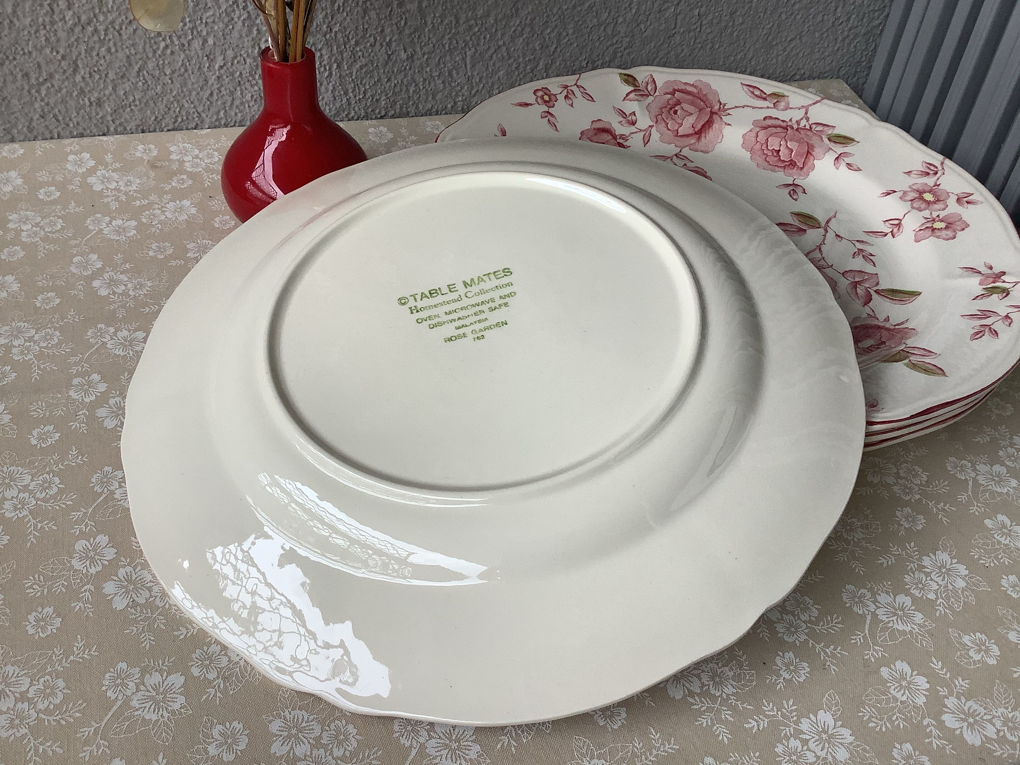 4 assiettes Homestead collection Rose Garden Table Mates | Selency