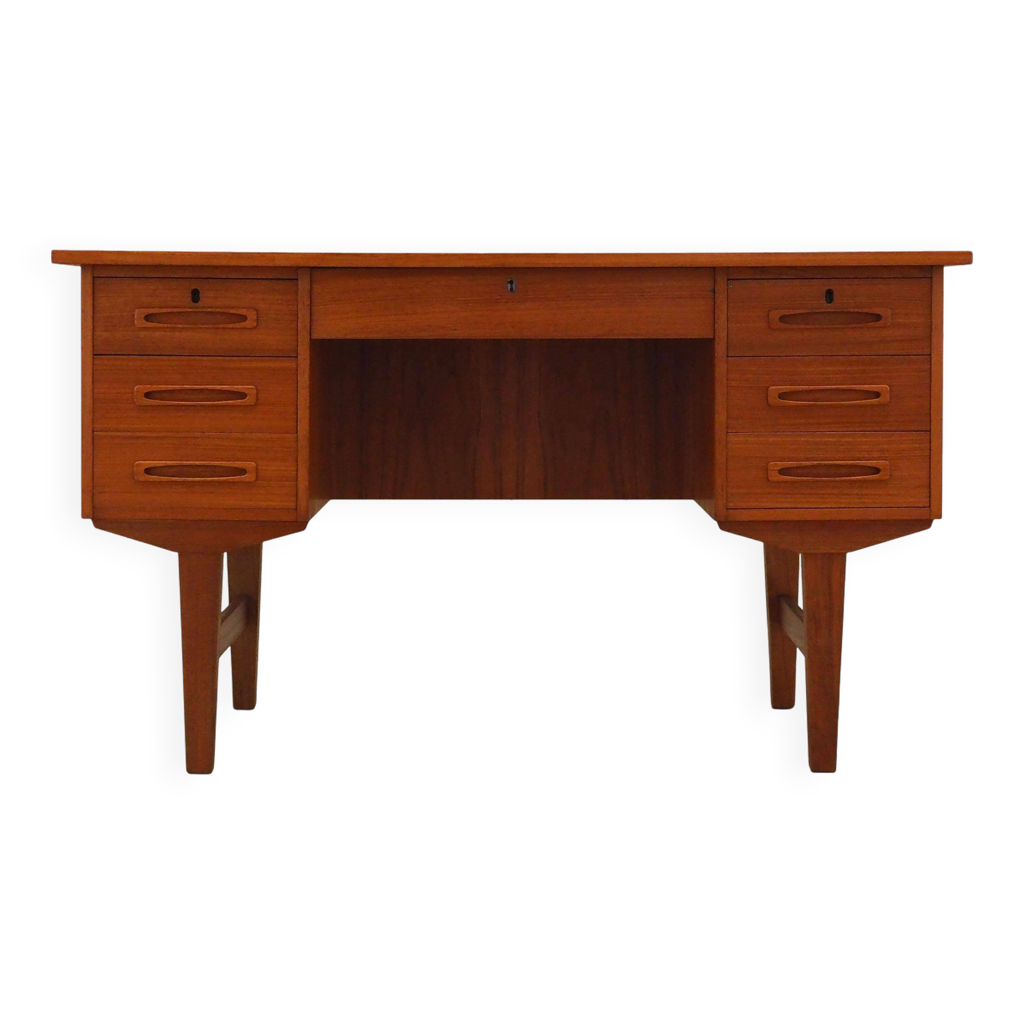 Bureau en teck, design danois, années 1960, production : Danemark | Selency