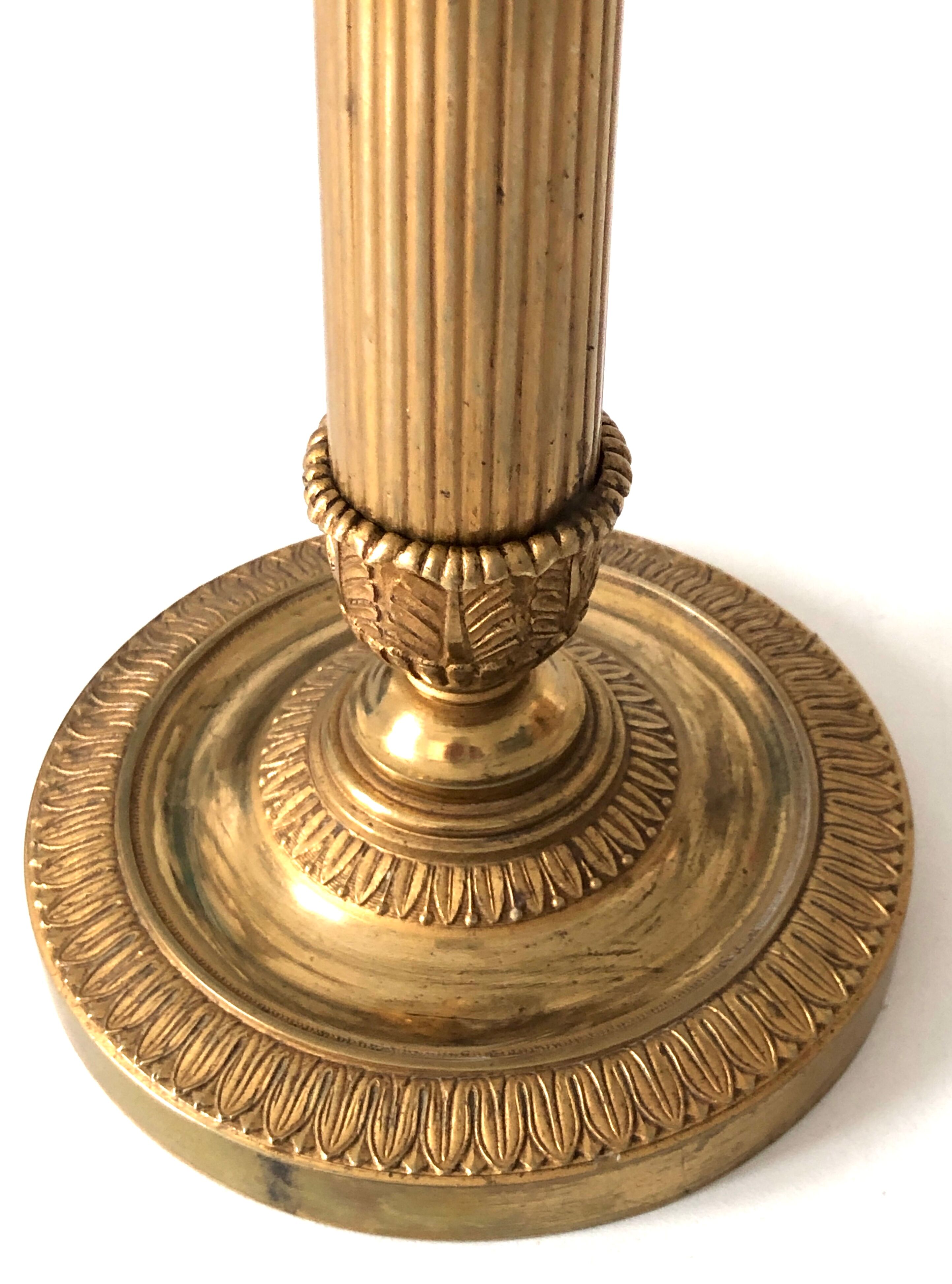 Bougeoir ancien laiton doré | Selency