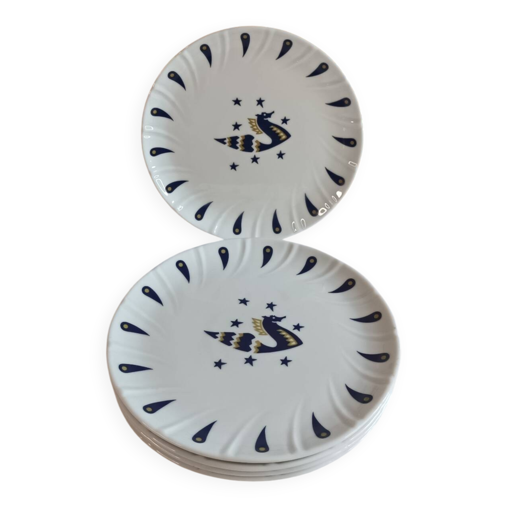 Assiettes plates Jean Picart le Doux pour Air France | Selency