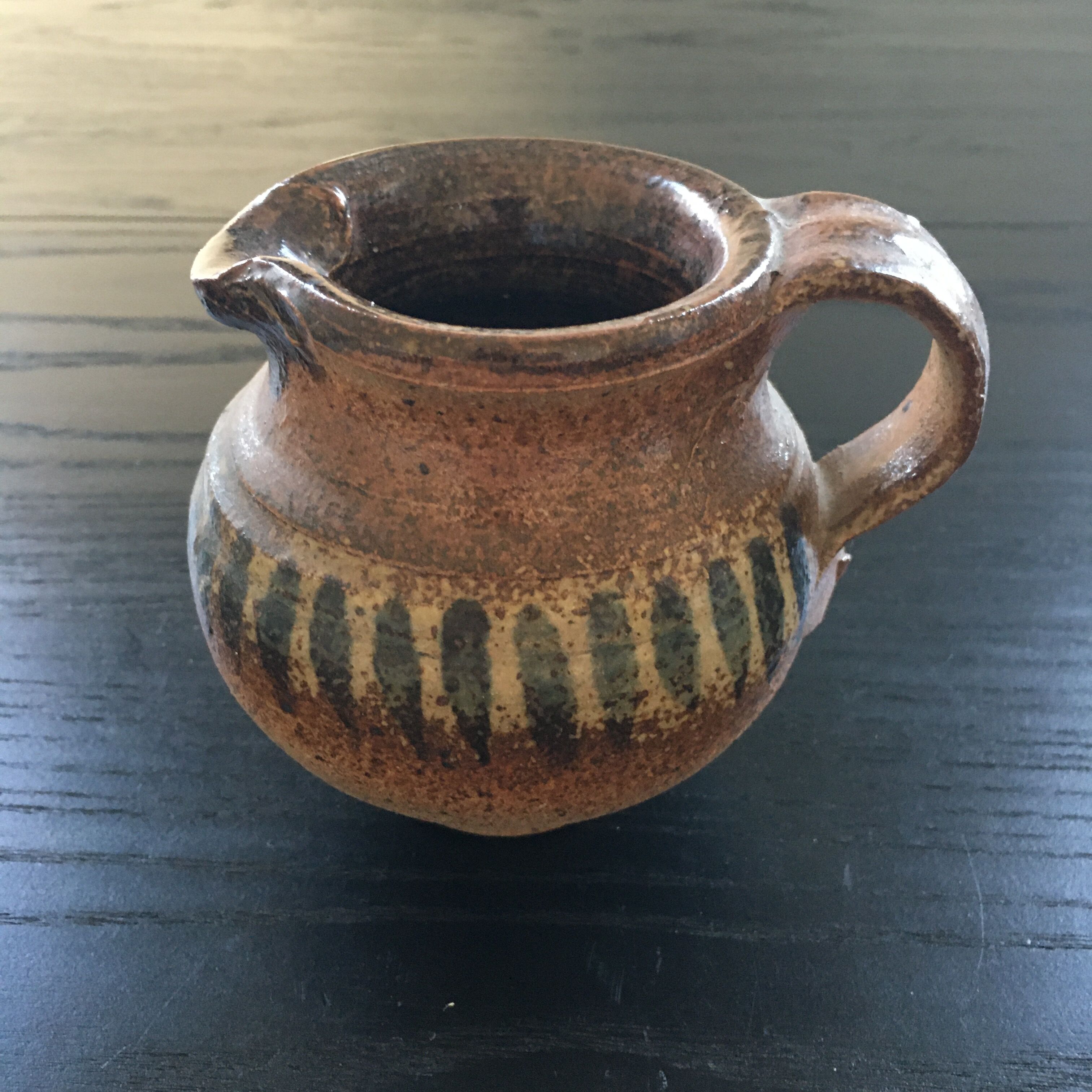 Pichet grès décor rayé | Selency