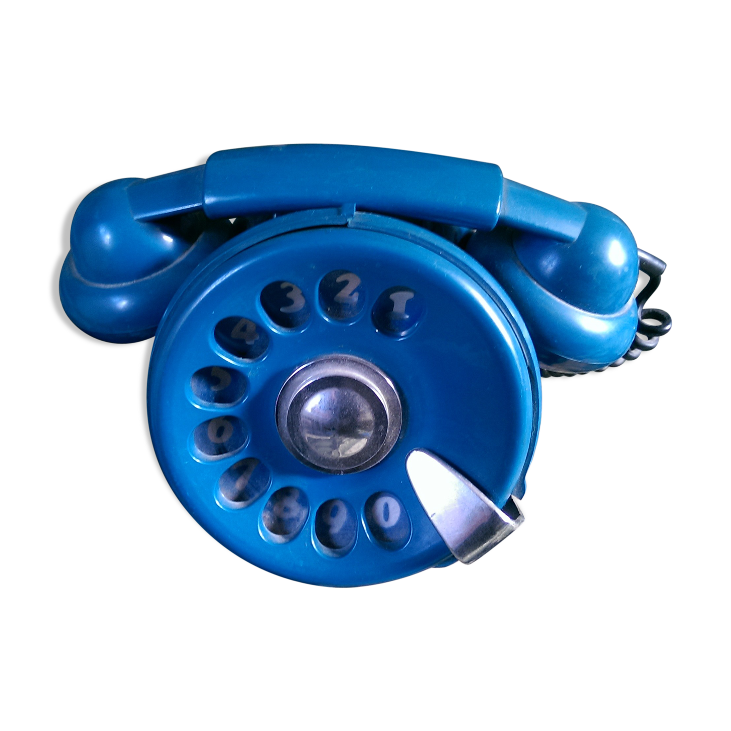 Bobo phone bleu by Sergio Todeschini pour Telcer Italy | Selency