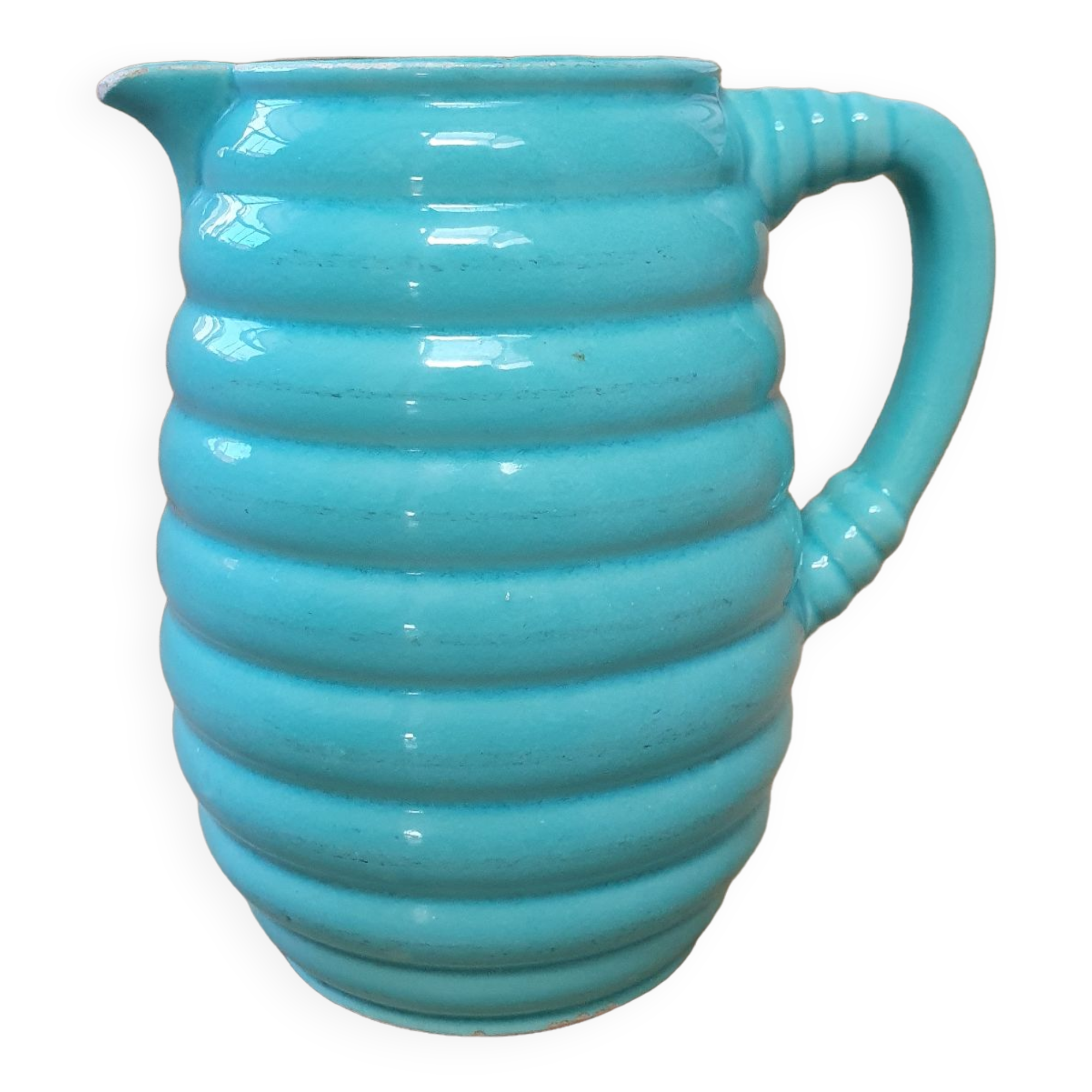 Pichet bleu en céramique | Selency