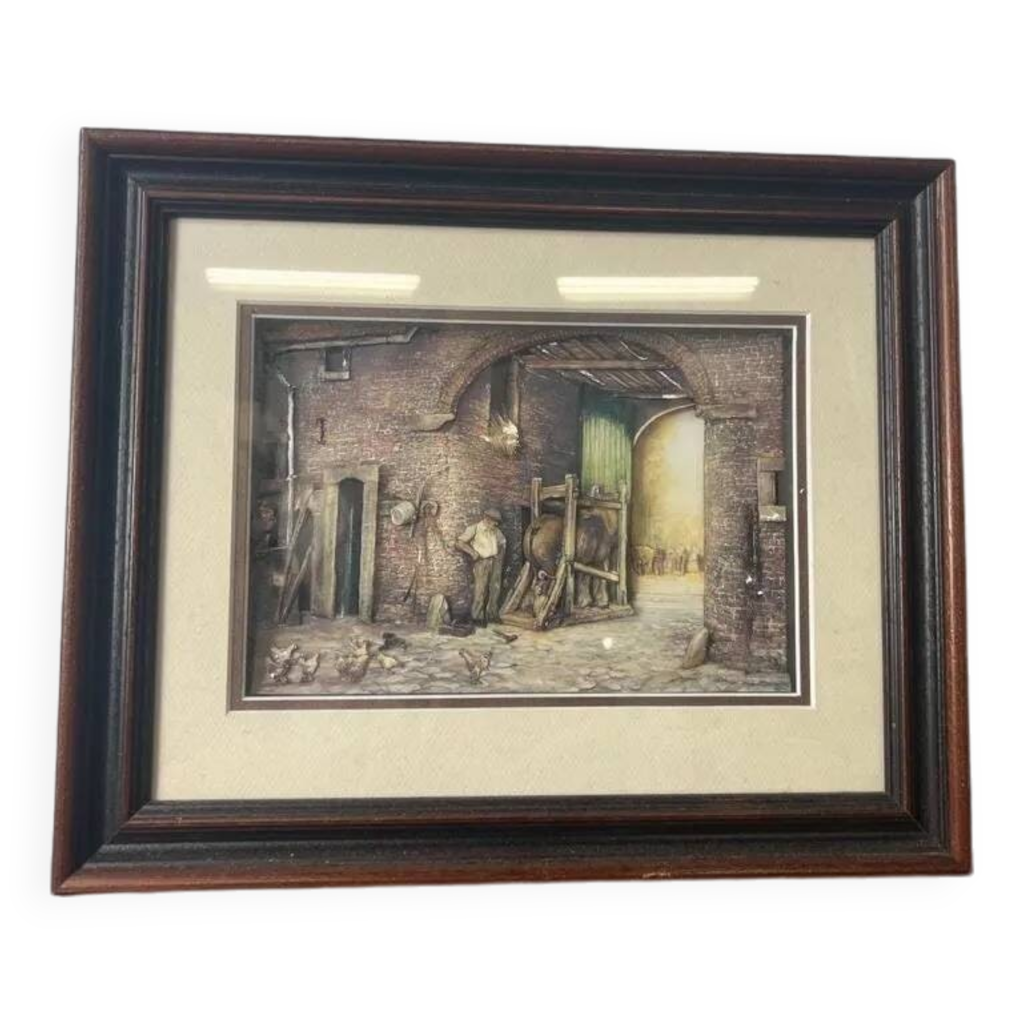 Tableau vintage 3d / cadre : anton pieck | Selency