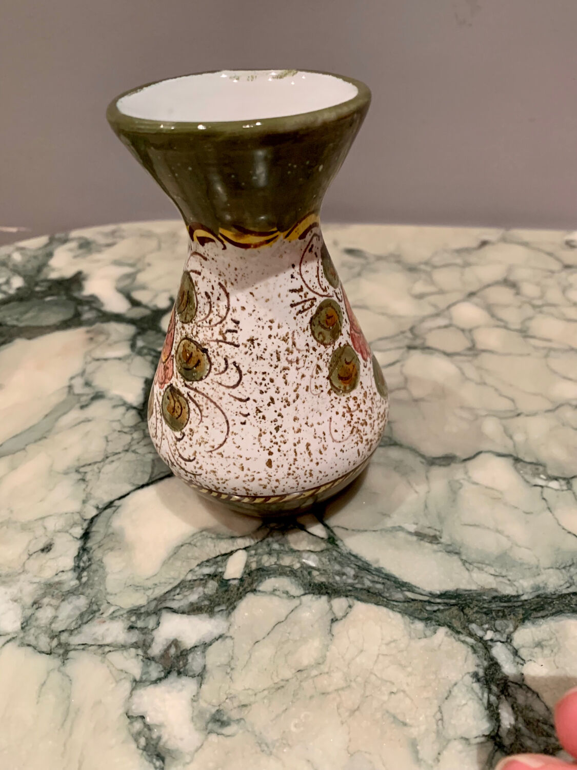 Ensemble petit vase et cache pot Deruta | Selency