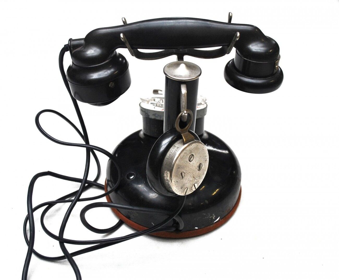 Téléphone bakélite noire PTT24 mobile de 1922 | Selency