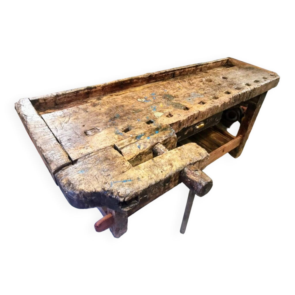 Établi de menuisier en chêne massif | Selency