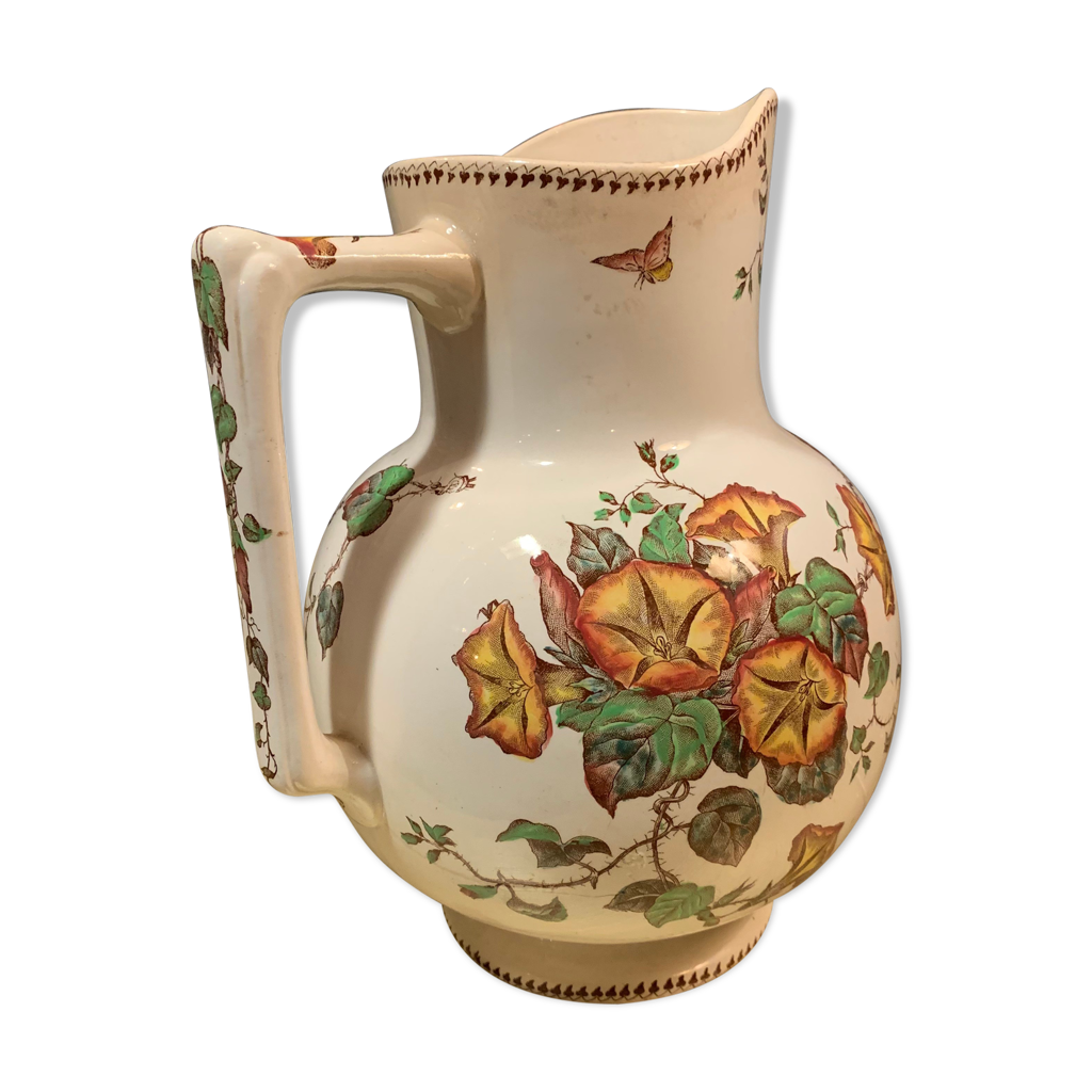 Pichet en faïence de Nimy vers 1900 | Selency